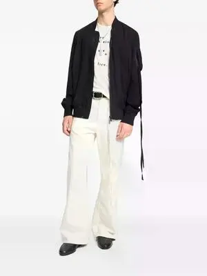 ANN DEMEULEMEESTER Double Gauze Bomber Jacket