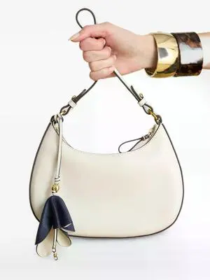Ralph Lauren Floral-pendant Leather Bag Charm