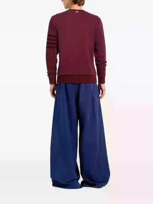Thom Browne 4-bar Crew-neck Cotton Sweatshirt