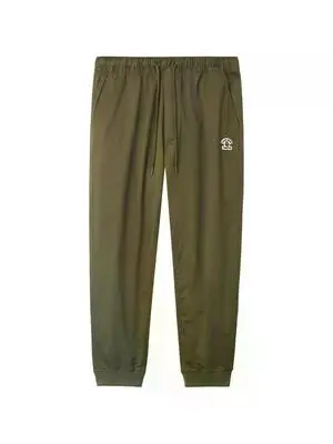 FINGERCROXX Logo-patch Drawstring-waist Track Pants - Green