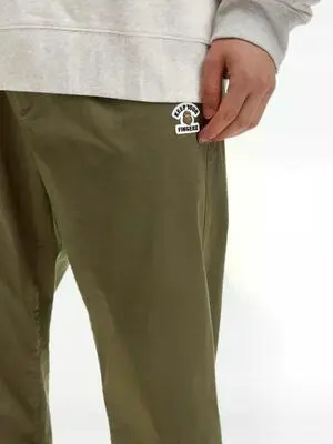 FINGERCROXX Logo-patch Drawstring-waist Track Pants