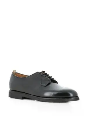 Officine Creative Polished Leather Lace-up Derby Shoes - Black