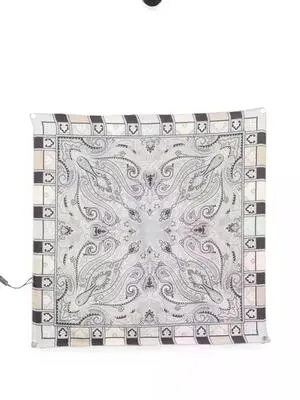 Etro Paisley-print Scarf - Grey