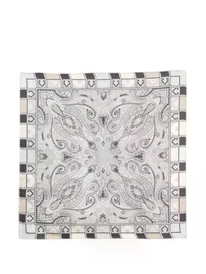 Etro Paisley-print Scarf - Grey