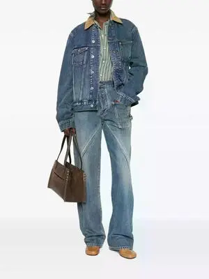 JW Anderson Corduroy Collar Denim Jacket - Blue