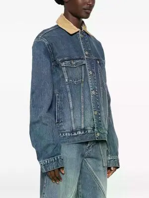 JW Anderson Corduroy Collar Denim Jacket - Blue