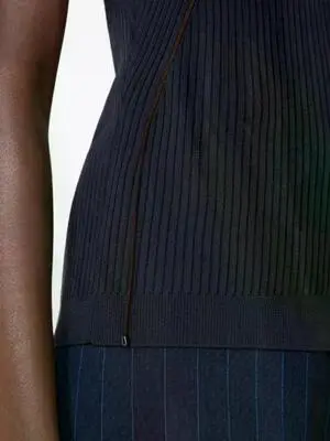 Max Mara Rib-knit V-neck Waistcoat