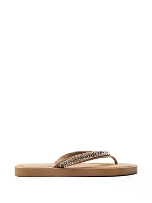Tory Burch Kira Chain Flip-flops - Neutrals