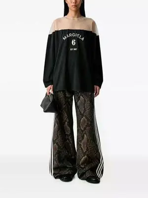 Adidas Snake-print Denim Loose Pants