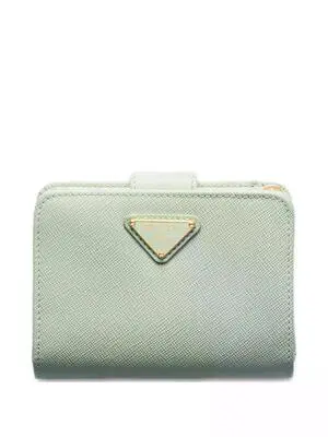 Prada Small Leather Wallet - Green