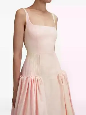 THE ARKOW Sienna Pleated Midi Dress