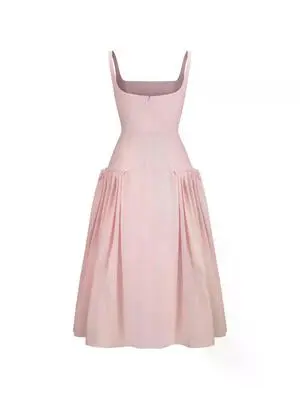 THE ARKOW Sienna Pleated Midi Dress