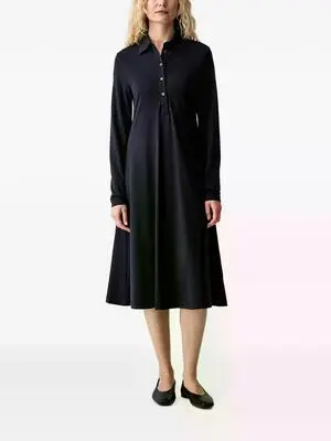 Marc O'polo Long-sleeve Button-fastening Midi Dress