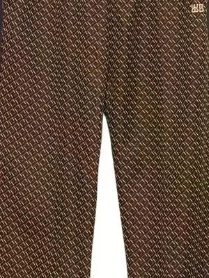 WALES BONNER Monogram-print Side-stripe Track Pants