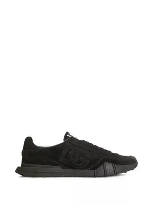 Dolce & Gabbana Dg Athletic Logo-patch Sneakers - Black