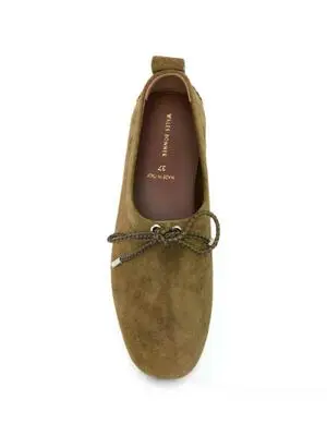 WALES BONNER Suede Lace-up Loafers
