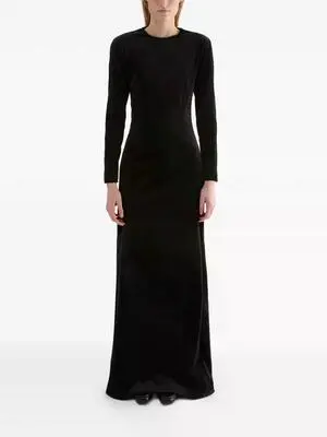 JIL SANDER Velvet Back-cut-out Dress