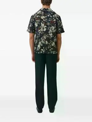 Simkhai Casper Floral-print Short-sleeve Shirt