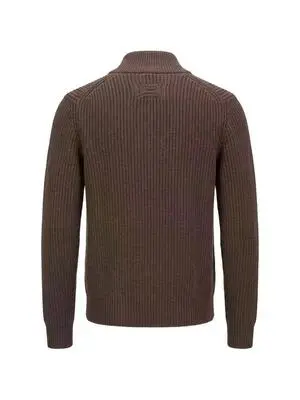 DRUMOHR Ribbed-knit Zip-up Sweater