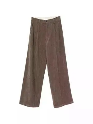 ELEH Pleated Trousers - Brown