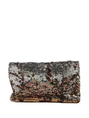 Miu Miu 2010-2026 Leather Sequin Crossbody Bag