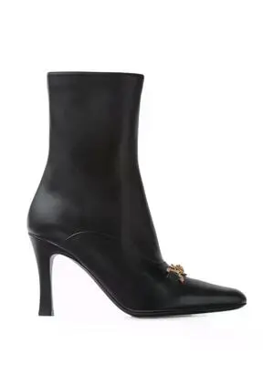 Versace Medusa-plaque Leather Ankle Boots
