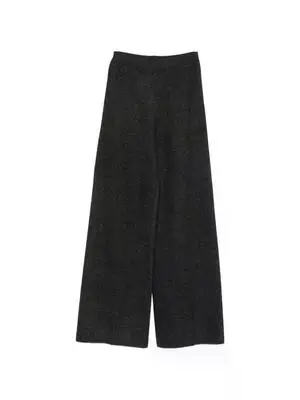 SEMICOUTURE Wide-leg Virgin Wool Trousers - Grey