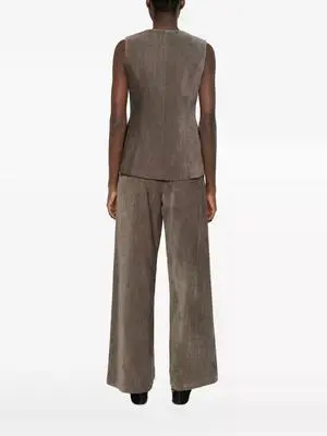 ELEH Corduroy-effect Button-up Top