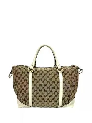 Gucci 2000-2015 Gg Canvas Horsebit Nail Boston Bag