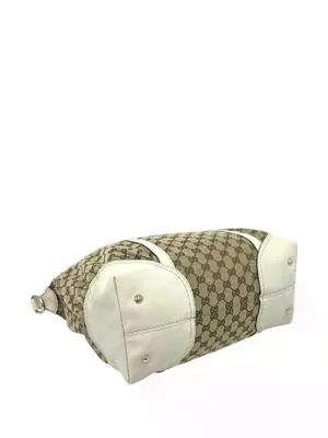 Gucci 2000-2015 Gg Canvas Horsebit Nail Boston Bag