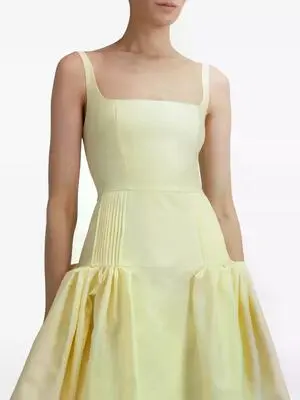 THE ARKOW Sienna Pleated Waist Midi Dress
