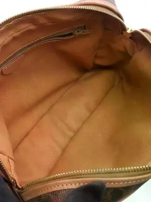 Celine 2014 Macadam Coated Canvas Crossbody Bag - Brown