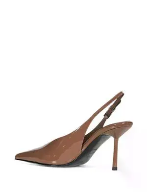LE SILLA Crystal-embellished Slingback Pumps
