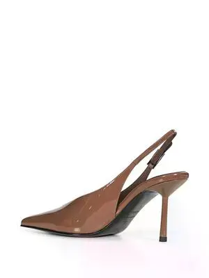 LE SILLA Crystal-embellished Slingback Pumps