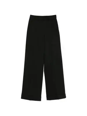 SEMICOUTURE Turn-up Cuffs Trousers - Black