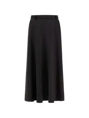 Herno Button-detail Flared Midi Skirt