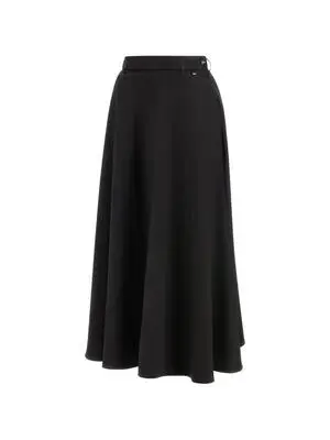 Herno Button-detail Flared Midi Skirt