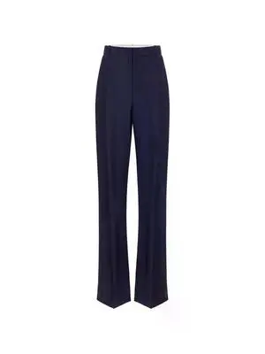 Elisabetta Franchi Pinstriped Trousers In Cool Wool Fabric