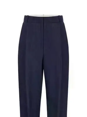 Elisabetta Franchi Pinstriped Trousers In Cool Wool Fabric