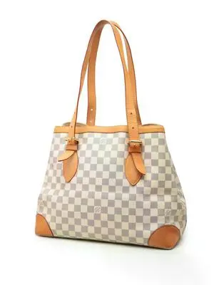 LOUIS VUITTON 2008 Damier Azur Hampstead Mm Tote Bag