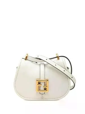 Fendi 2010-2026 Nano Leather C Mon Crossbody Bag - White