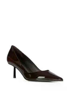 LE SILLA Patent Finish Pointed Toe Pumps
