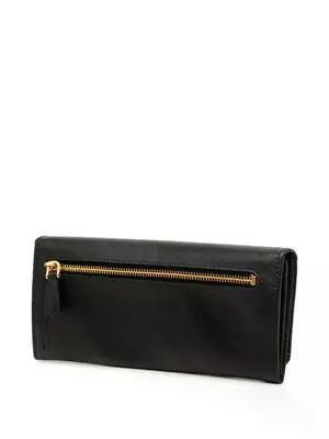 Prada 2013-2026 Saffiano Lux Bow Continental Wallet Long Wallets