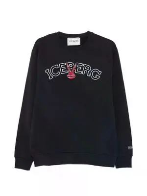 Iceberg Logo-embroidered Sweatshirt - Blue
