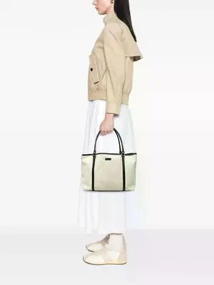 Gucci 2000-2015 Medium Gg Supreme Joy Tote Bag - White