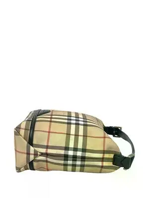 Burberry 20th Century House Check Coated Canvas Handbag