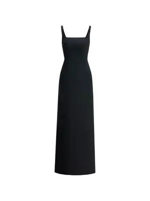 THE ARKOW Wanda Crepe Maxi Dress - Black