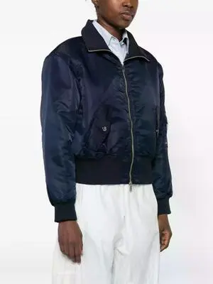 THE FRANKIE SHOP Storm Zip-up Bomber Jacket - Blue