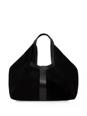 TWINSET Suede Shopping Bag - Black