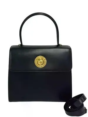 Celine 2014 Leather Top Handle Bag Satchel - Black